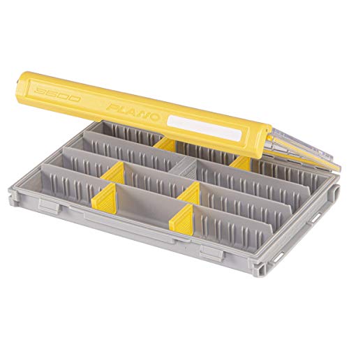Plano EDGE 3600 Gray/Yellow Tackle Box, Waterproof & Rust-Resistant