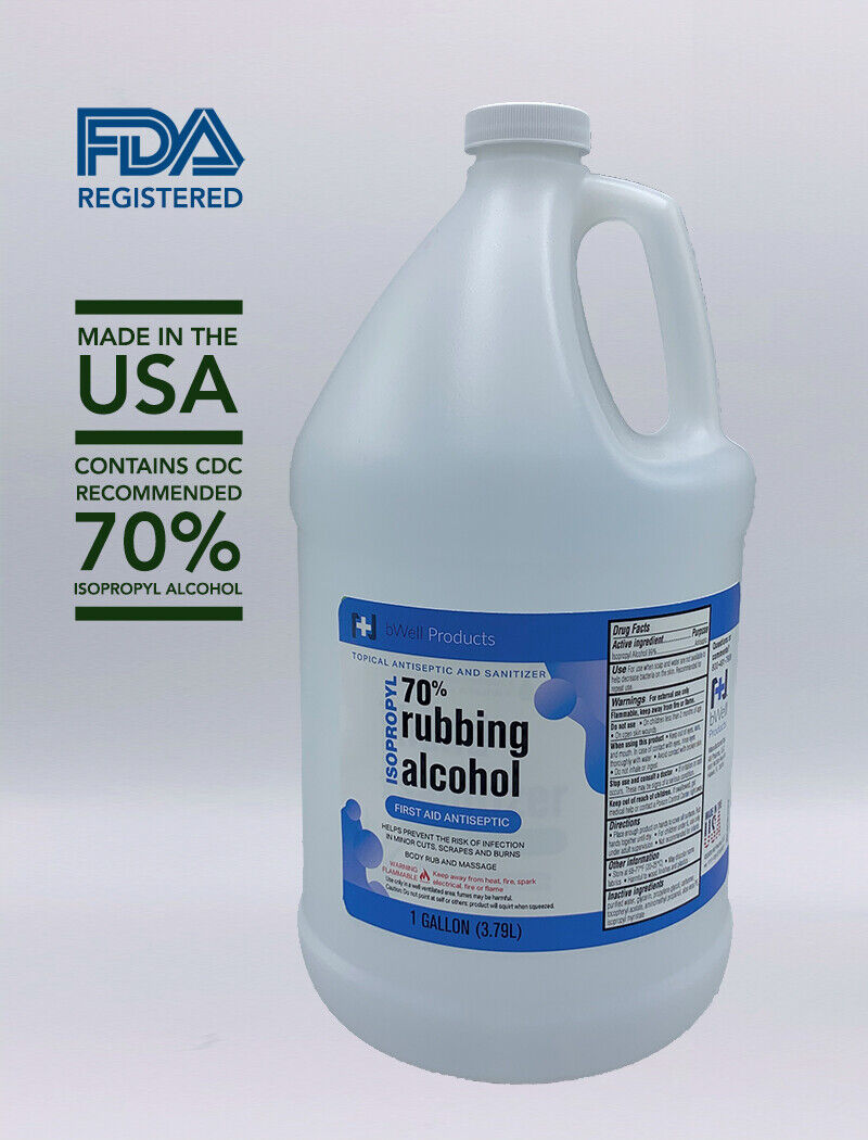 70% Isopropyl Alcohol - 1 Gallon Size 70% Isopropyl Alcohol - 1 Gallon Size