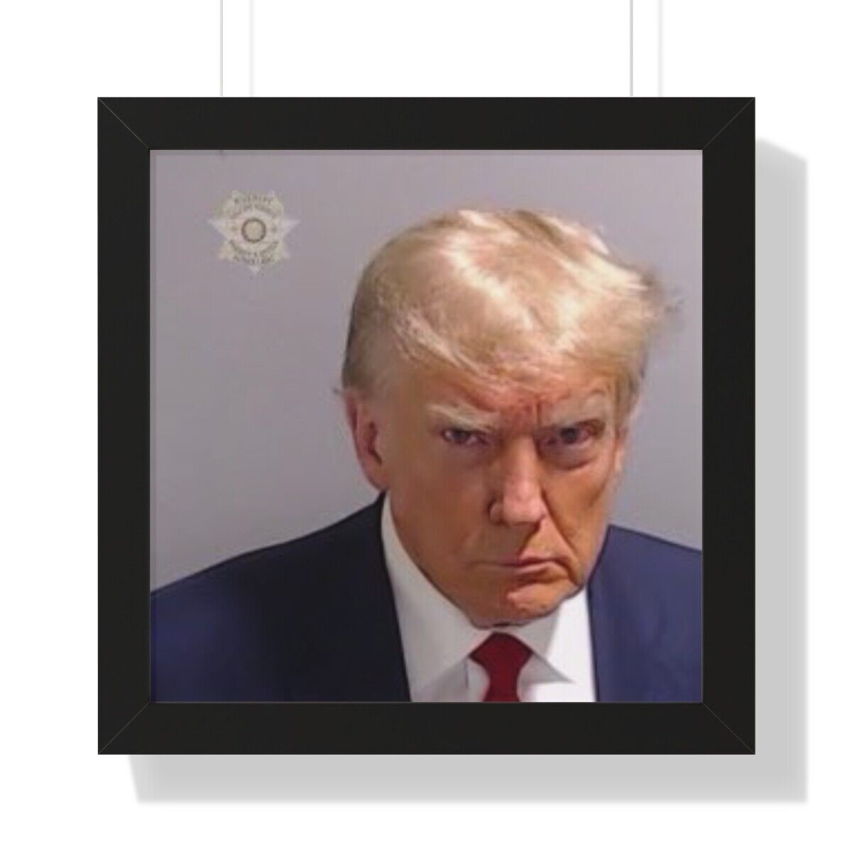 Exclusive Trump 2024 Arrest Mugshot Framed Poster