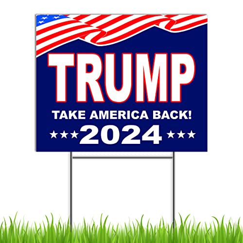 Show your support with 2 Trump 2024 Yard Signs