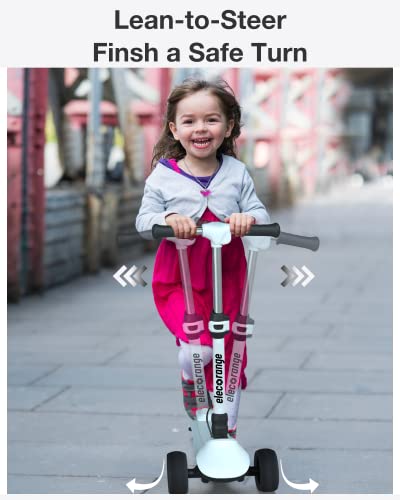 Elecorange 3 Wheel Electric Scooter for Kids: Foldable, Adjustable ...