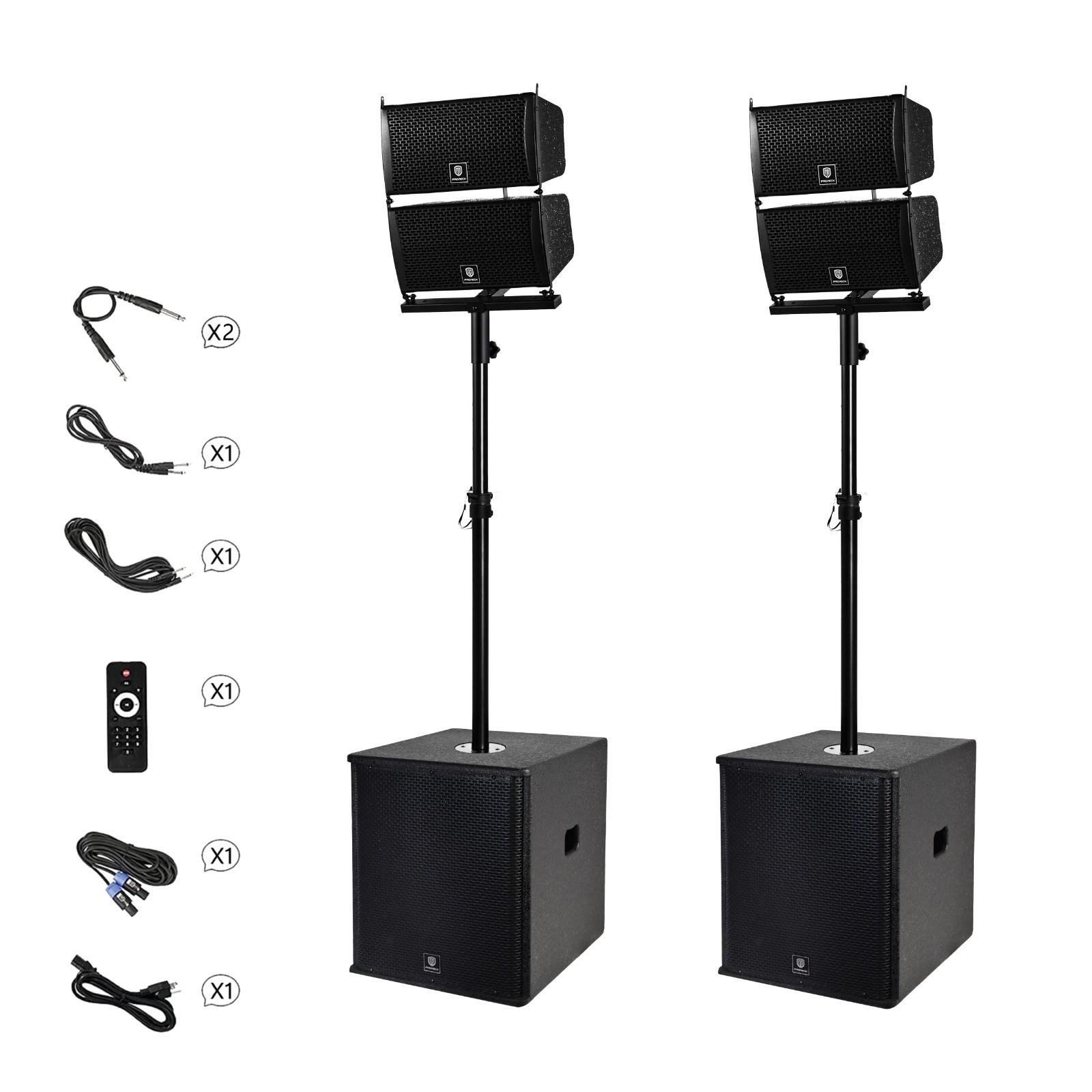 Proreck Club 6000W PA Speaker Line Array System
