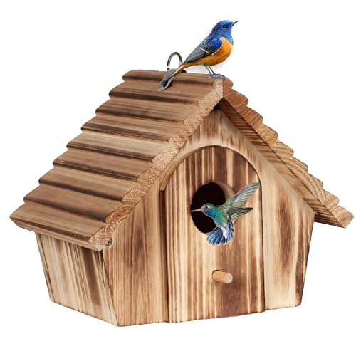 Charming Wooden Bird Houses for Garden Decor