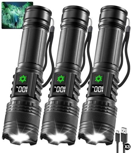 Brighten Your Path: 3-Pack Tactical Flashlights