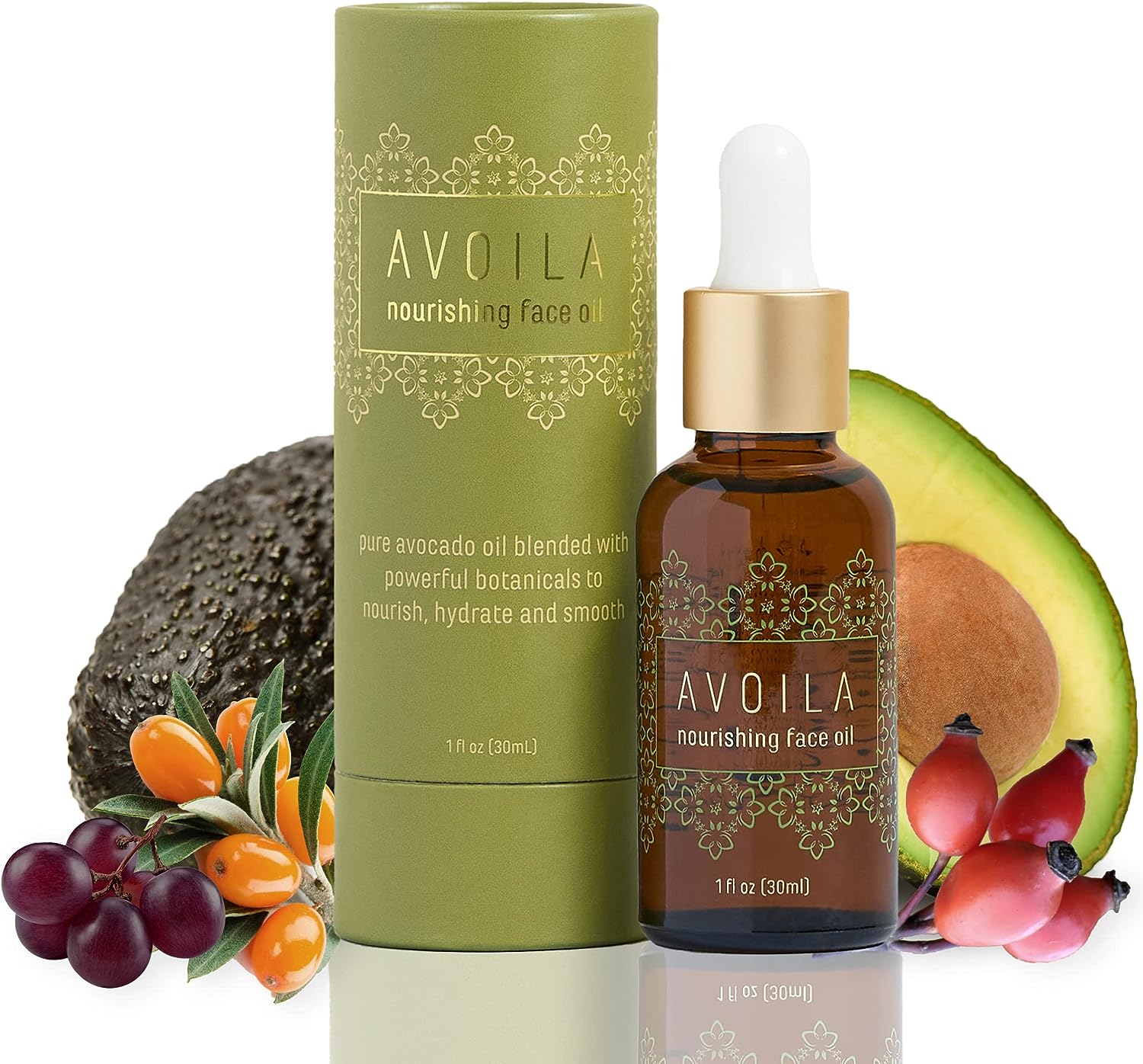 AVOILA Avocado Oil for Skin â 100% Plant Based Skincare Facial Oil ...